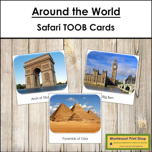 Montessori Around the World Cards - Etsy