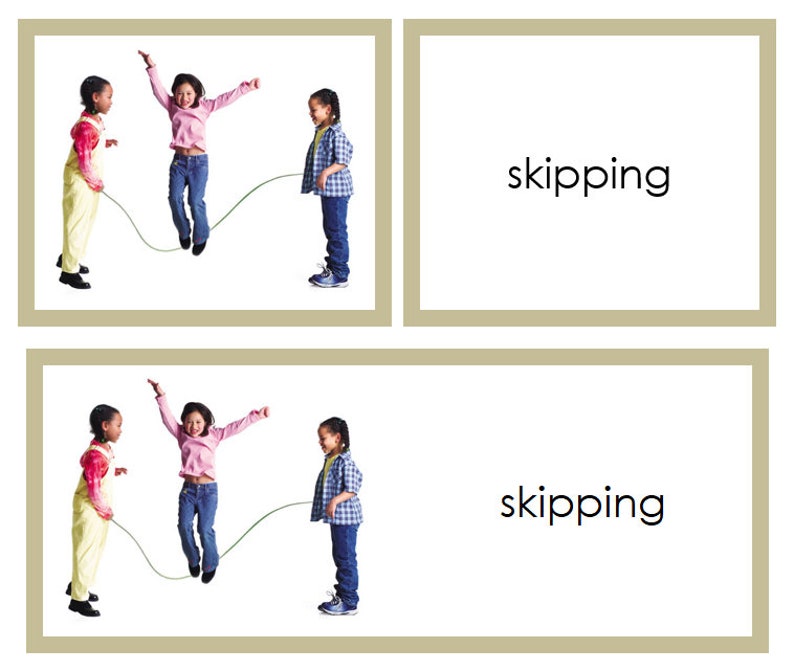 Words & Picture Cards Bundle - Primary Language - Printable Montessori ...