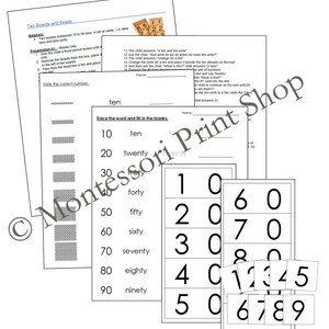 Ten Boards, Beads, & Worksheets (with Instructions) - Primary Math ...