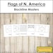 Flags of Asia (color-coded) - Montessori Continent Cards - Geography ...