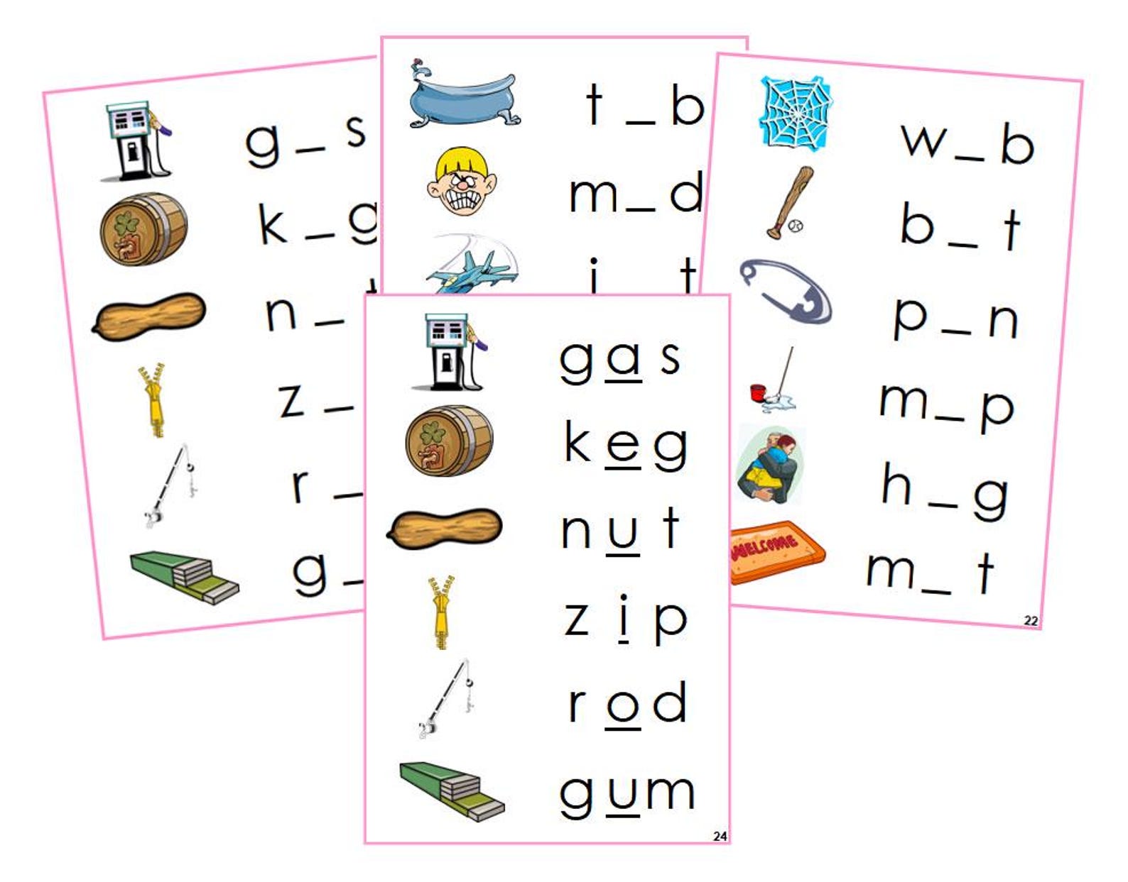 Montessori Pink Phonetic Language Series Bundle [CLIPART] - Primary ...