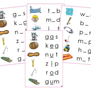 Montessori Pink Phonetic Language Series Bundle [CLIPART] - Primary ...