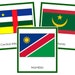 Montessori Flags of Africa 3-part Cards [color-coded] - Geography ...