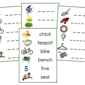 Montessori Green Phonogram Language Series Bundle (CLIPART) - Primary ...