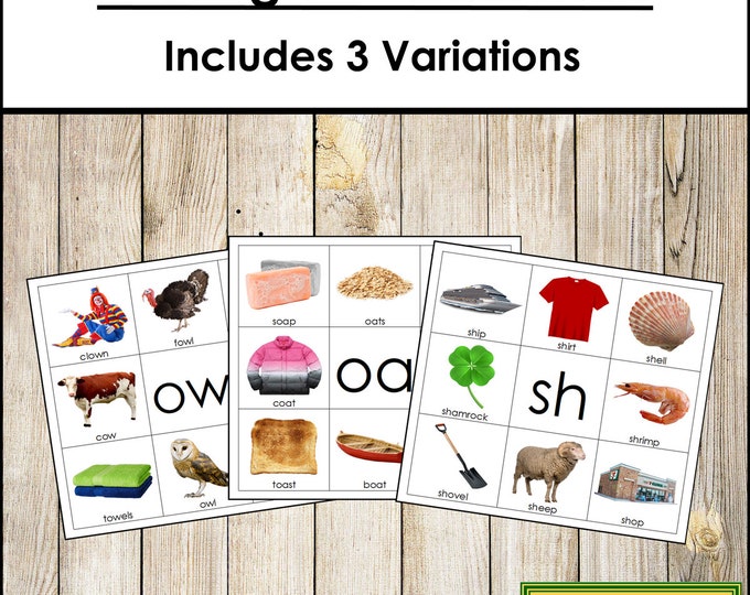 Rhyming Words & Pictures [level 1] - Montessori Phonics (digital ...