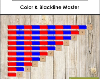 Number Rods Printable - Etsy