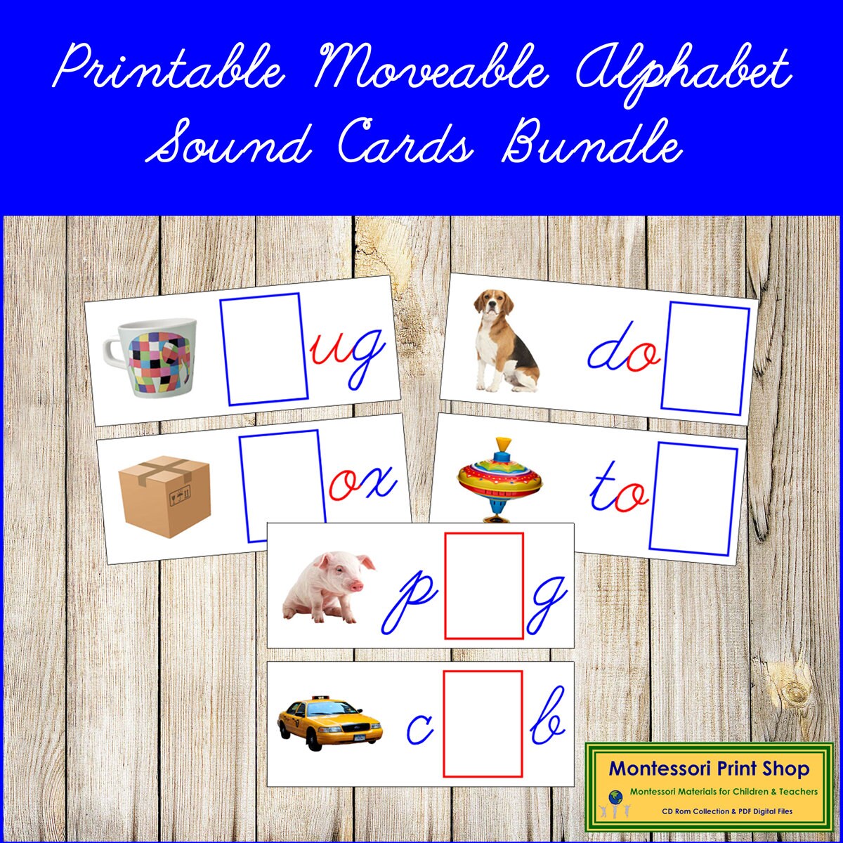 Montessori Sound Cards Printable