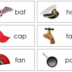 Rhyming Words & Pictures [level 1] - Montessori Phonics (digital ...