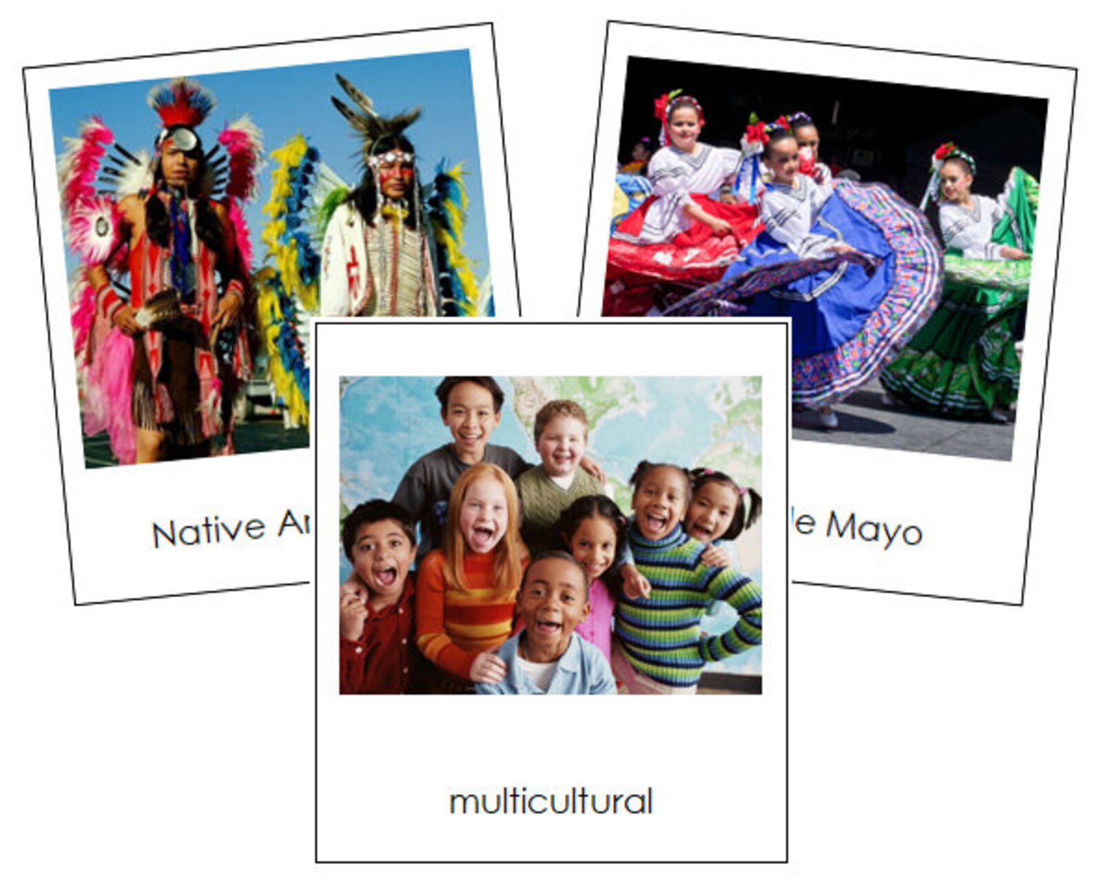 Culture of North America Montessori Continent Cards Geography Printable ...