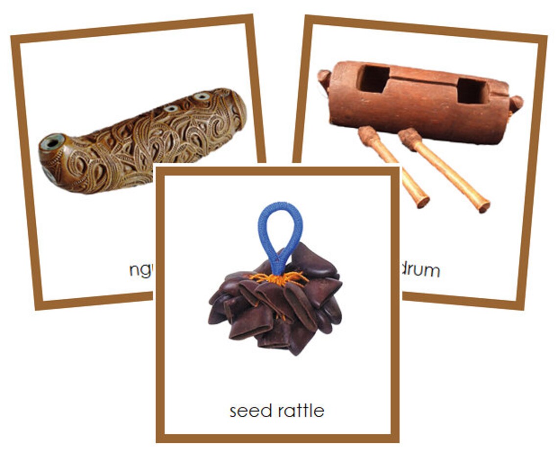 Musical Instruments of Australia/oceania color-coded | Etsy