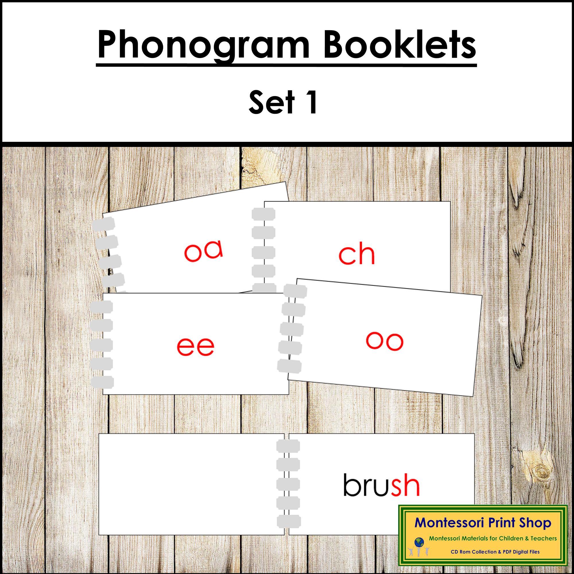 Phonogram Booklets [set 1] - Montessori Phonics (digital Download) - Etsy