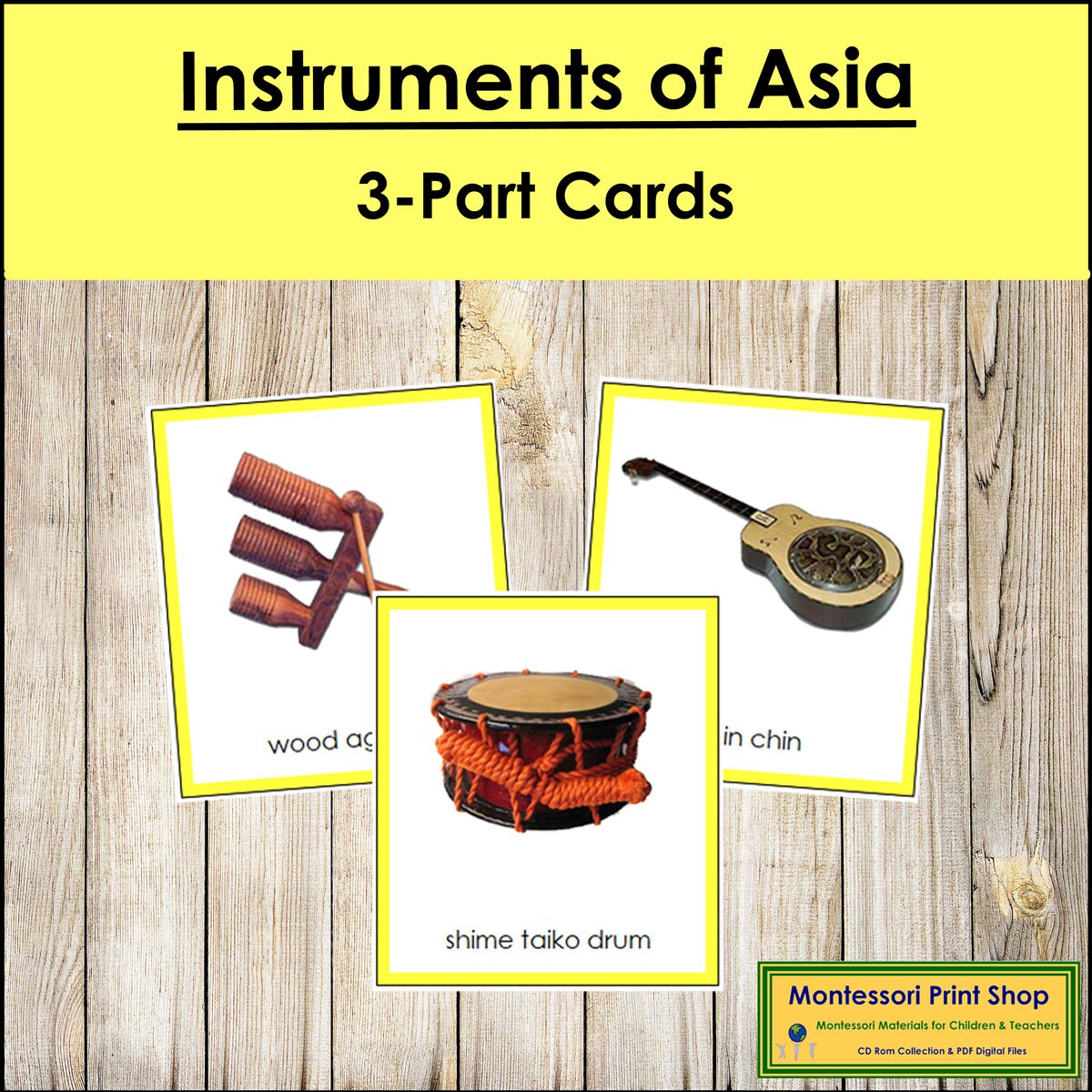Musical Instruments of Asia color-coded Montessori - Etsy
