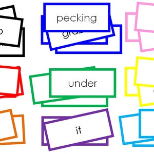 Montessori Farm Game Labels (color-coded) - Montessori Language ...