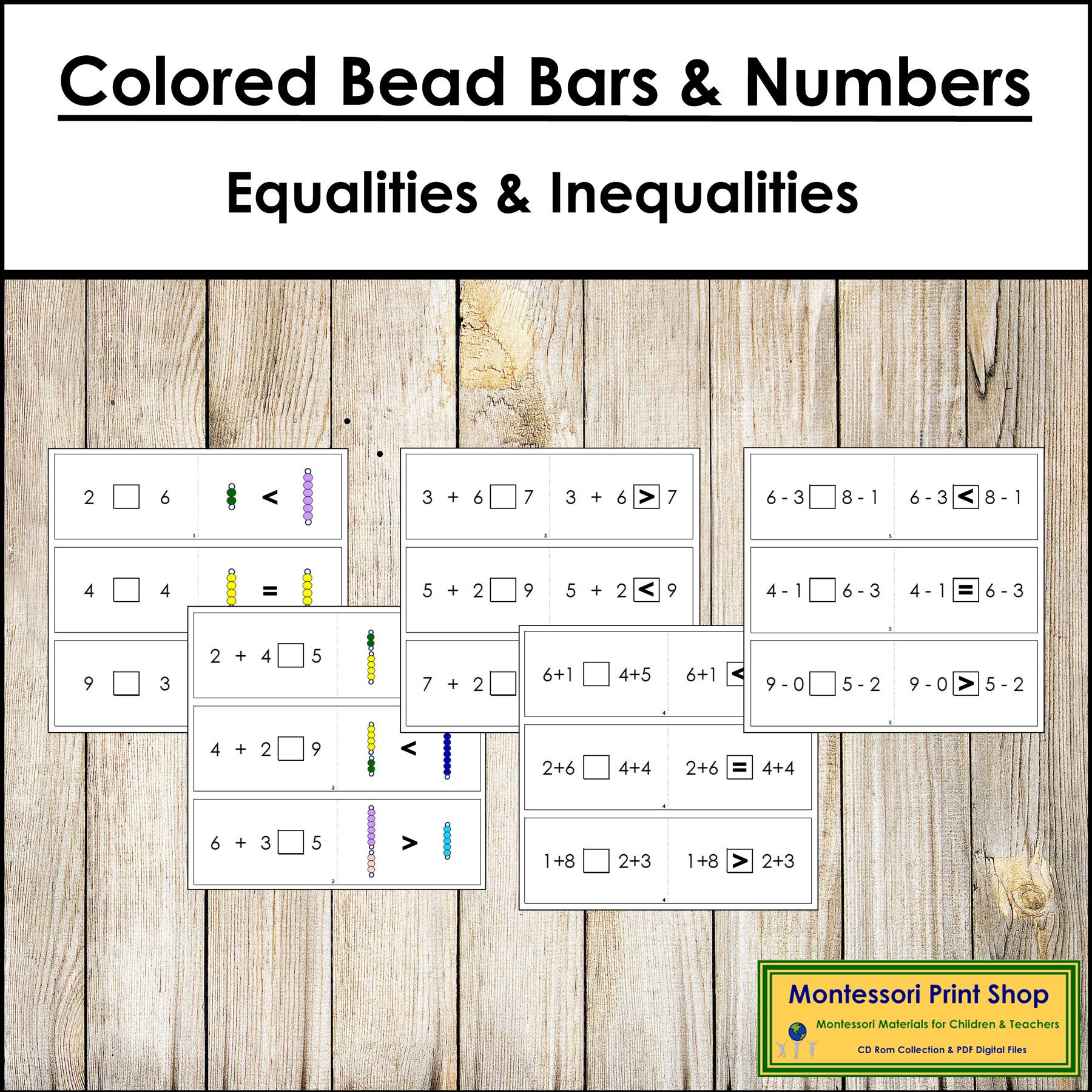Colored Bead Bars and Numbers [equalities & Inequalities] - Primary ...
