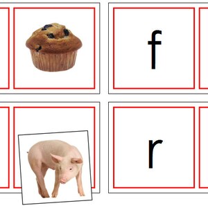 Phonetic Matching Cards [set 1] - Montessori Phonics (digital Download ...