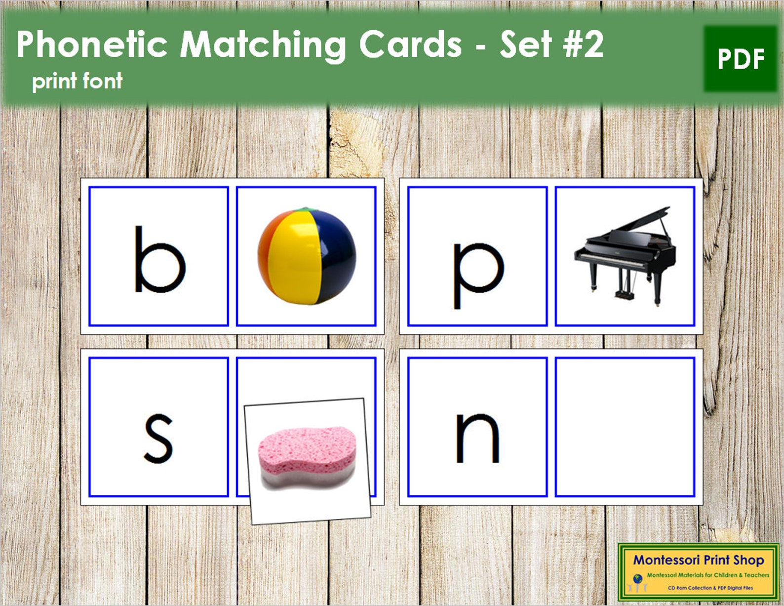 Phonetic Matching Cards Set 2 Montessori Language - Etsy
