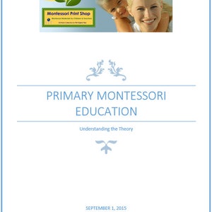 Primary Montessori Education: Understanding the Theory - Printable ...