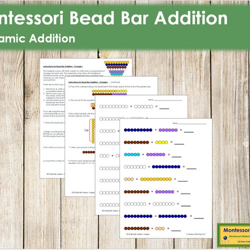 Montessori Bead Houses Printable Primary Math Activity - Etsy Canada