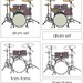 Parts of a Drum Set Nomenclature 3-part Cards Printable - Etsy