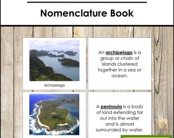 Montessori Land and Water Forms - Etsy