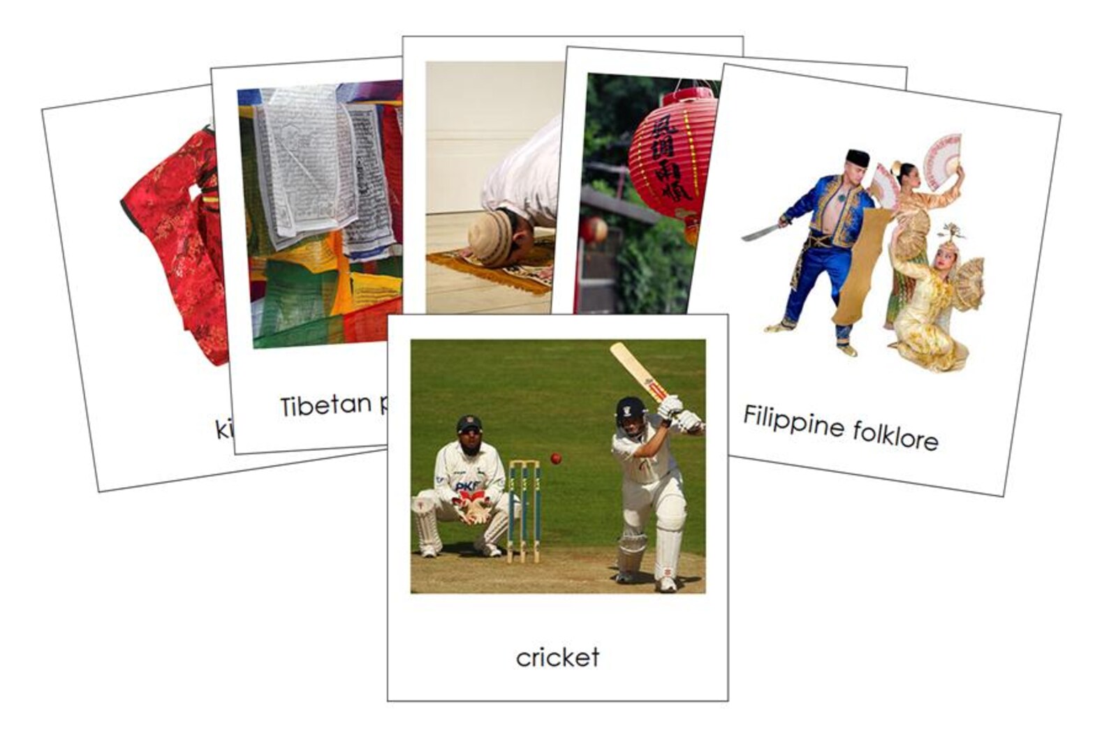 Cultures of the World 3-part Cards Bundle - Montessori Geography ...