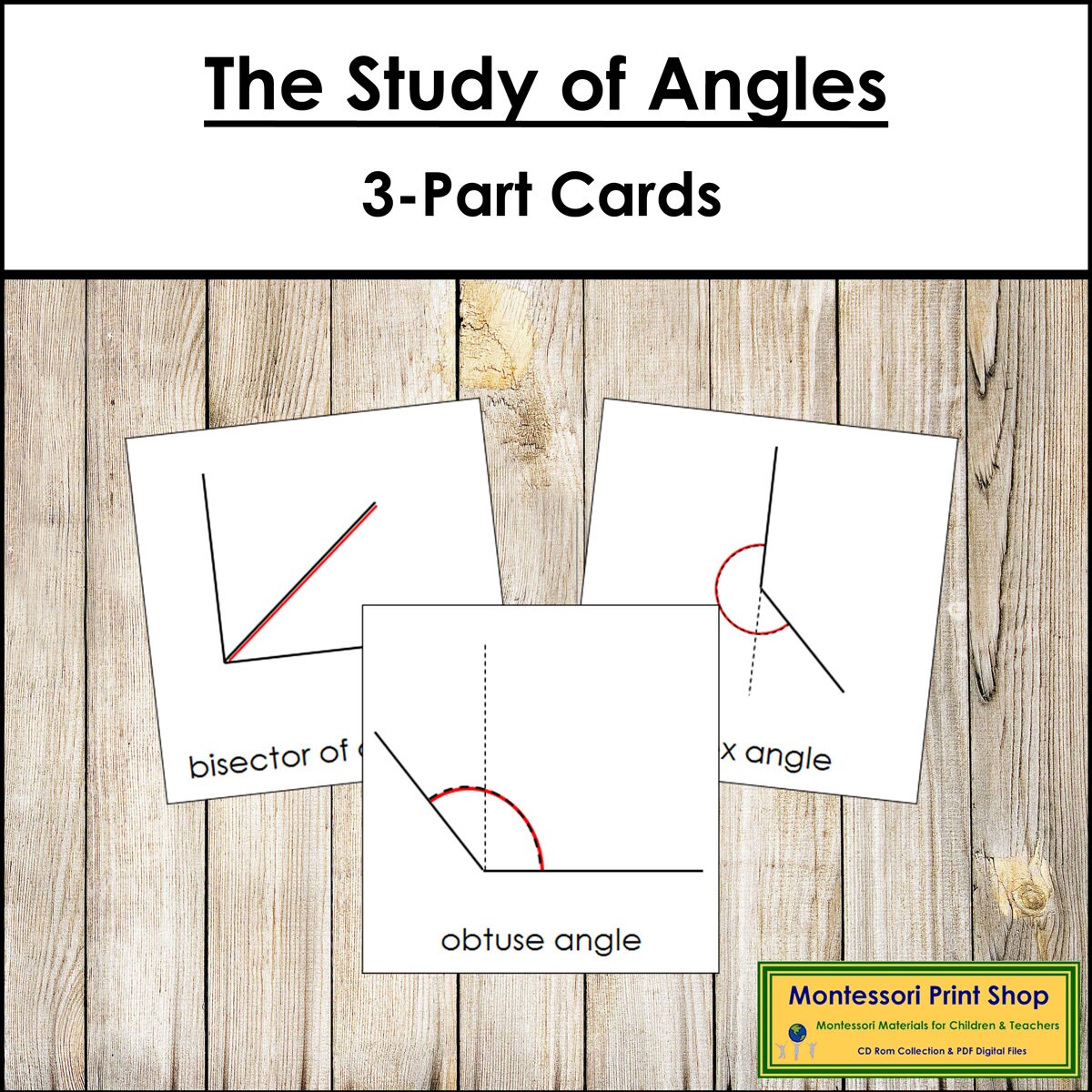 The Study of Angles Nomenclature 3-part Cards Geometry - Etsy