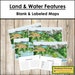 Land and Water Features Map - Earth Science - Geography (digital ...
