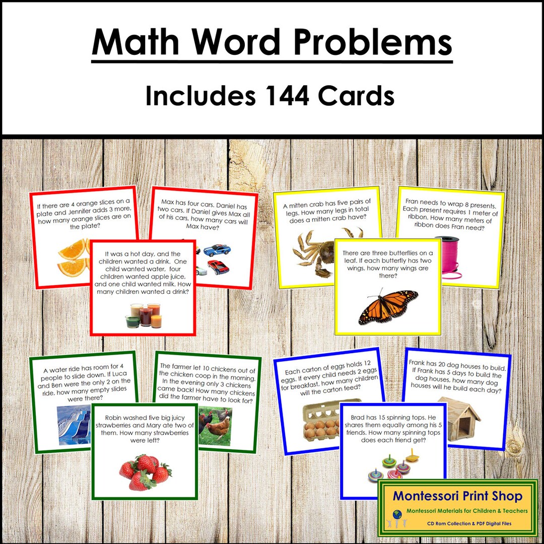 Primary Math Word Problems Bundle [color-coded] - Math Operations ...