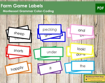 Montessori Grammar | Etsy