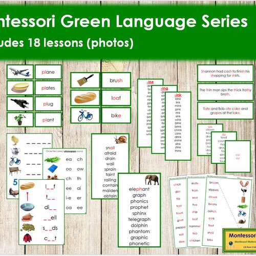 Montessori Blue Phonetic Language Series Bundle PHOTOS - Etsy