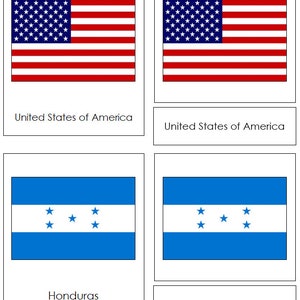 Flags of the World Bundle - Geography - Printable Montessori Cards ...