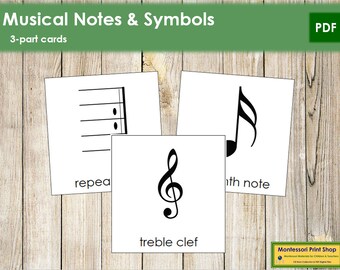 Musical Notes & Symbols Book Music Nomenclature Printable | Etsy