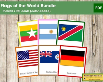 Flags of the World Printable - Etsy Australia