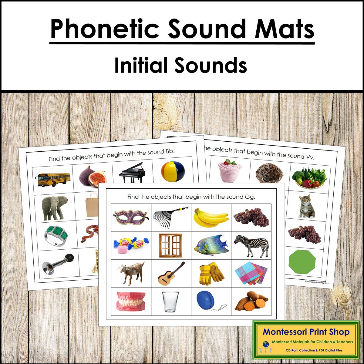 Phonetic Sound Game Mats - Montessori Phonics (digital Download) - Etsy