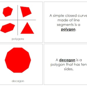 Elementary Montessori Geometry Bundle - Math - Printable Montessori ...