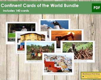 Flags of the World Bundle Geography Printable Montessori | Etsy