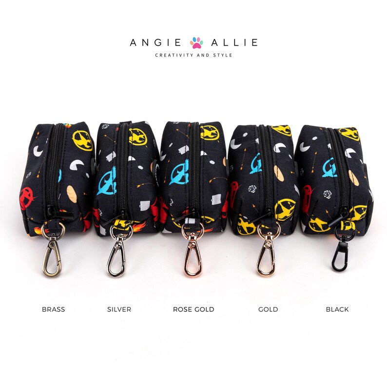 Organic Cotton Dog Poop Bag Holder Everyday Walking Poop Bag Dispenser ...