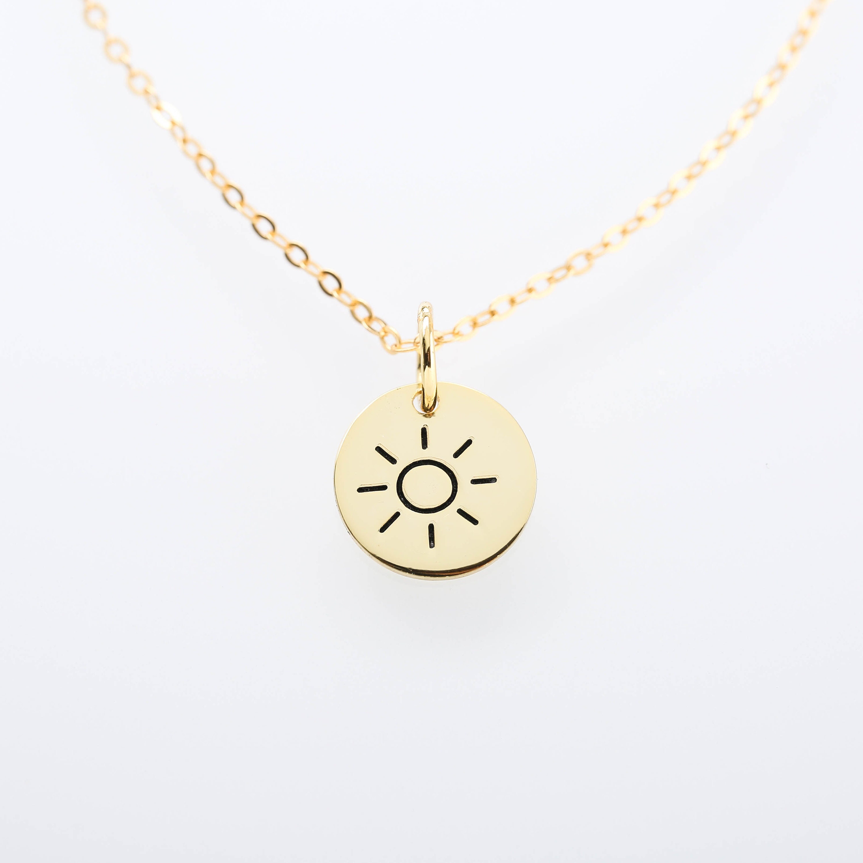 Collar Dainty Collar de sol Collar minimalista Collar de - Etsy España