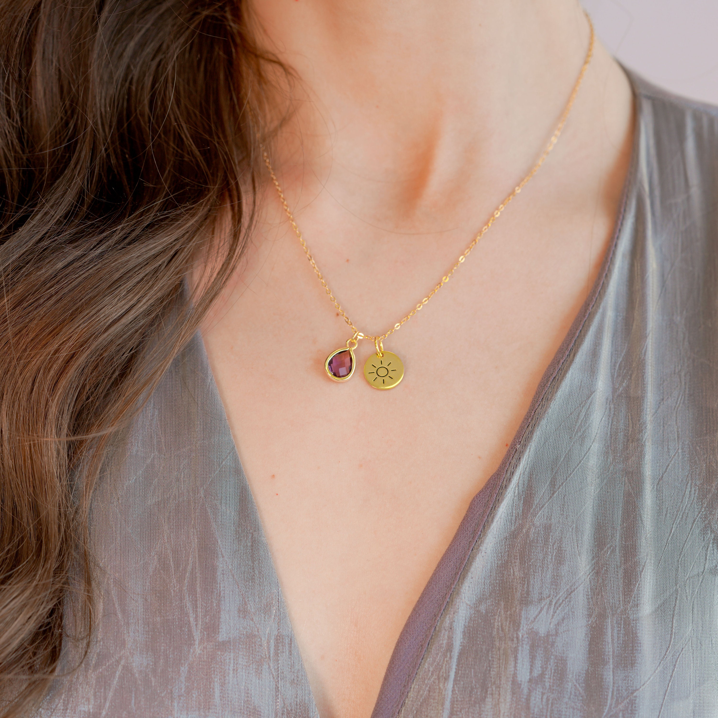 Collar Dainty Collar de sol Collar minimalista Collar de - Etsy España