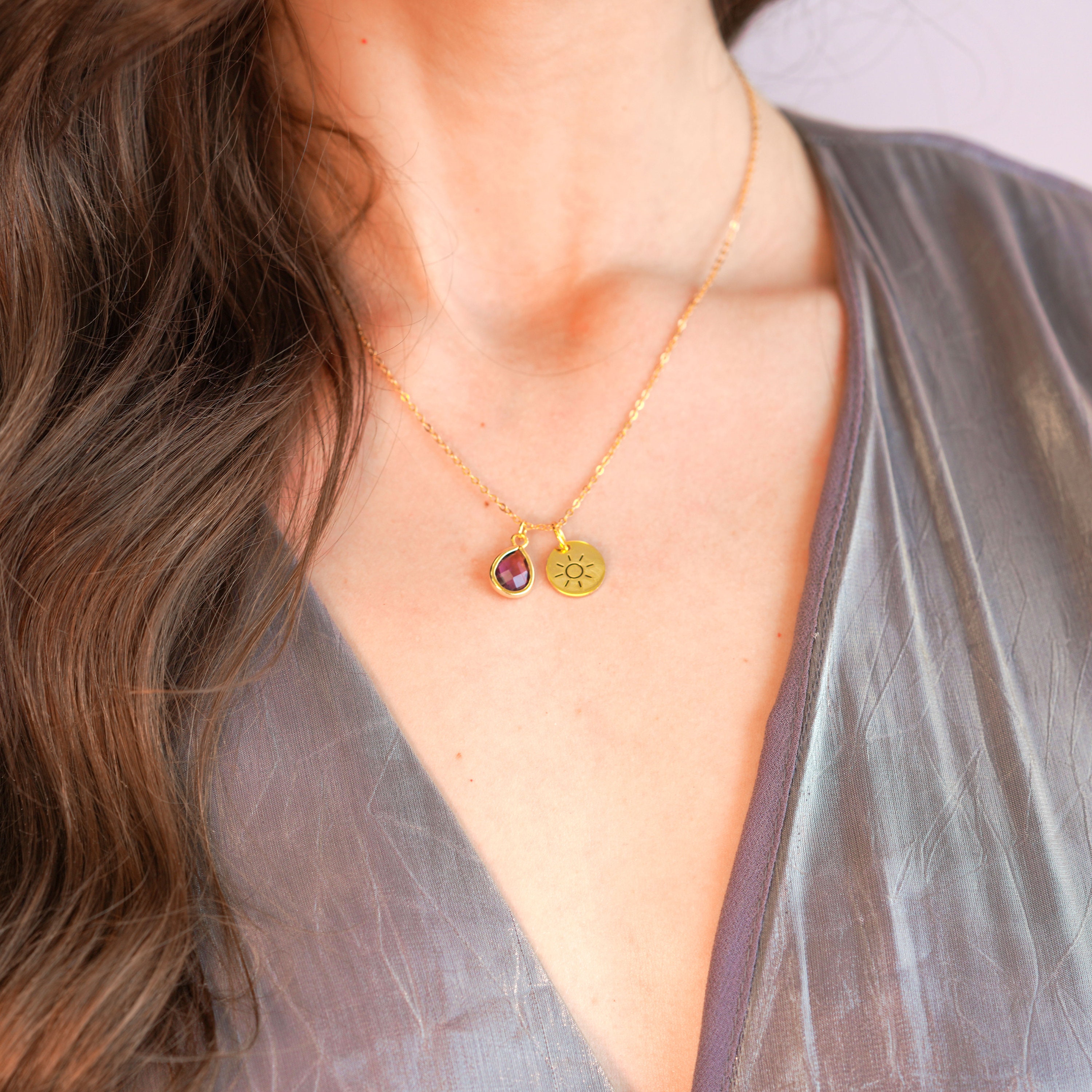 Collar Dainty Collar de sol Collar minimalista Collar de - Etsy España