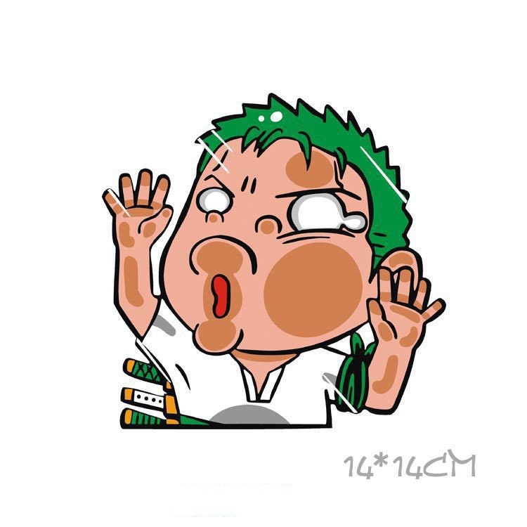 One Piece Roronoa Zoro Vinyl Decal Stickers Anime Cartoon | Etsy