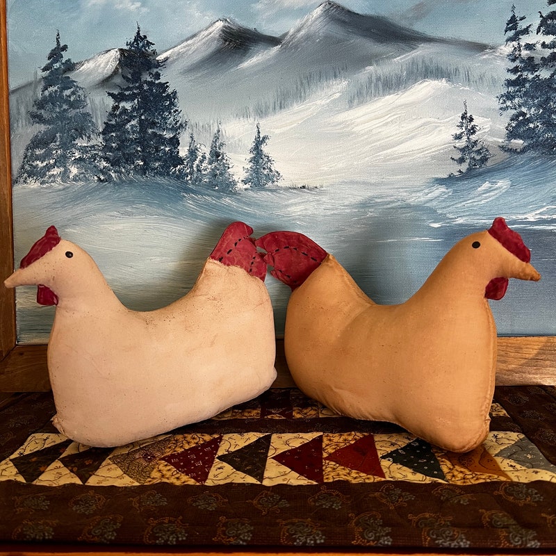 Primitive Chickens - Etsy