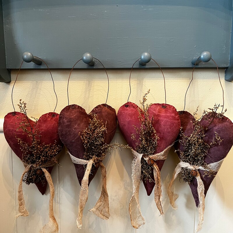 Primitive Hearts - Etsy