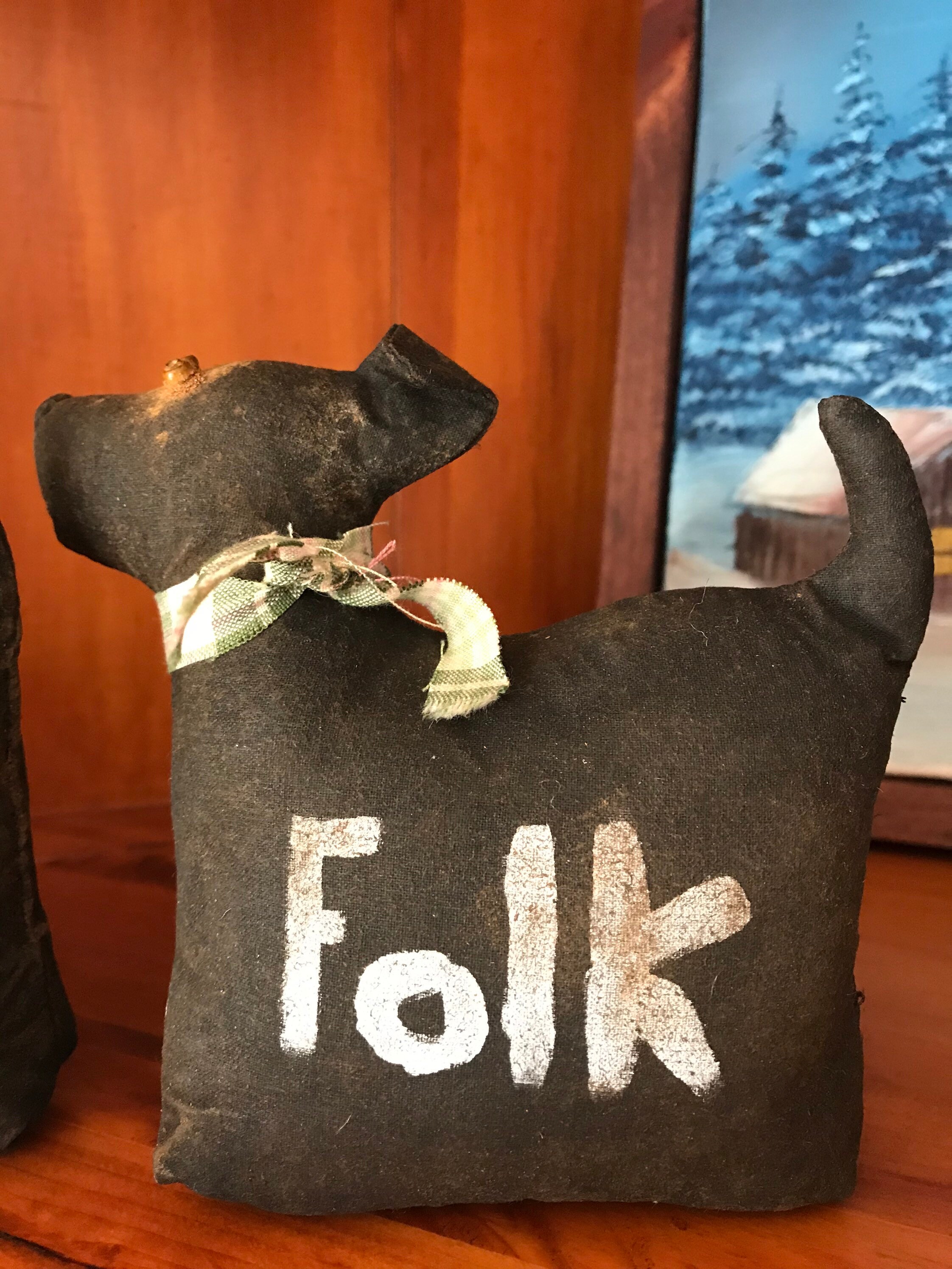 Lab Folk Set of Two, Dogs, Shelf Sitter - Etsy
