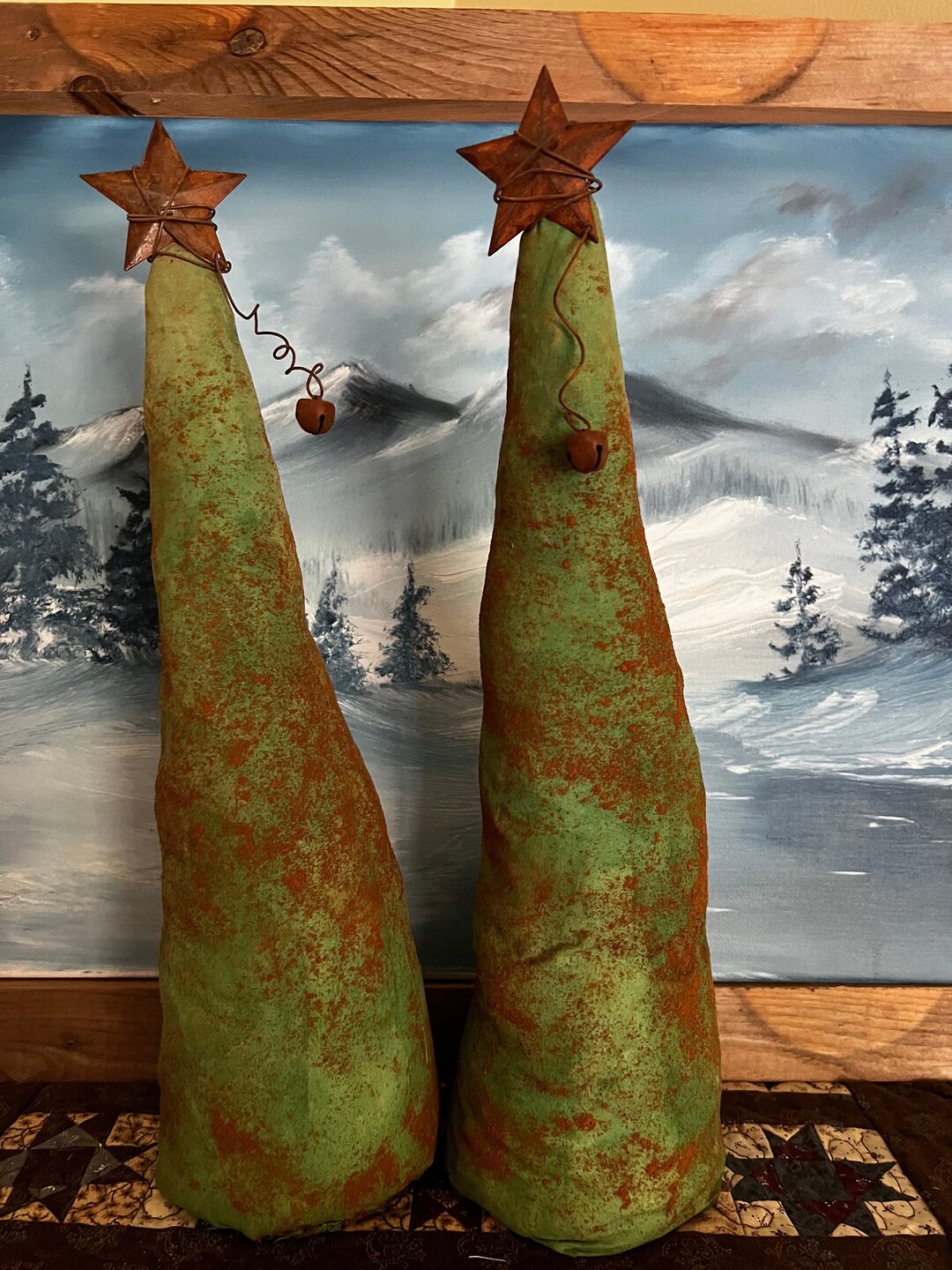 Primitive Trees, Prim Christmas Trees, Folk Art, Handmade Christmas ...