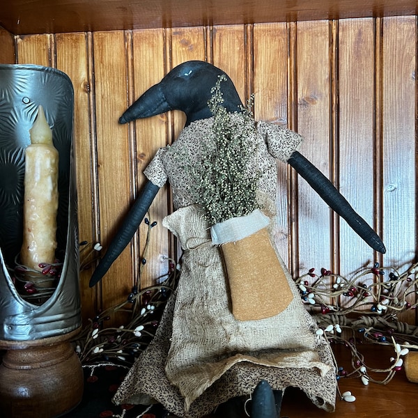 Crow Doll - Etsy