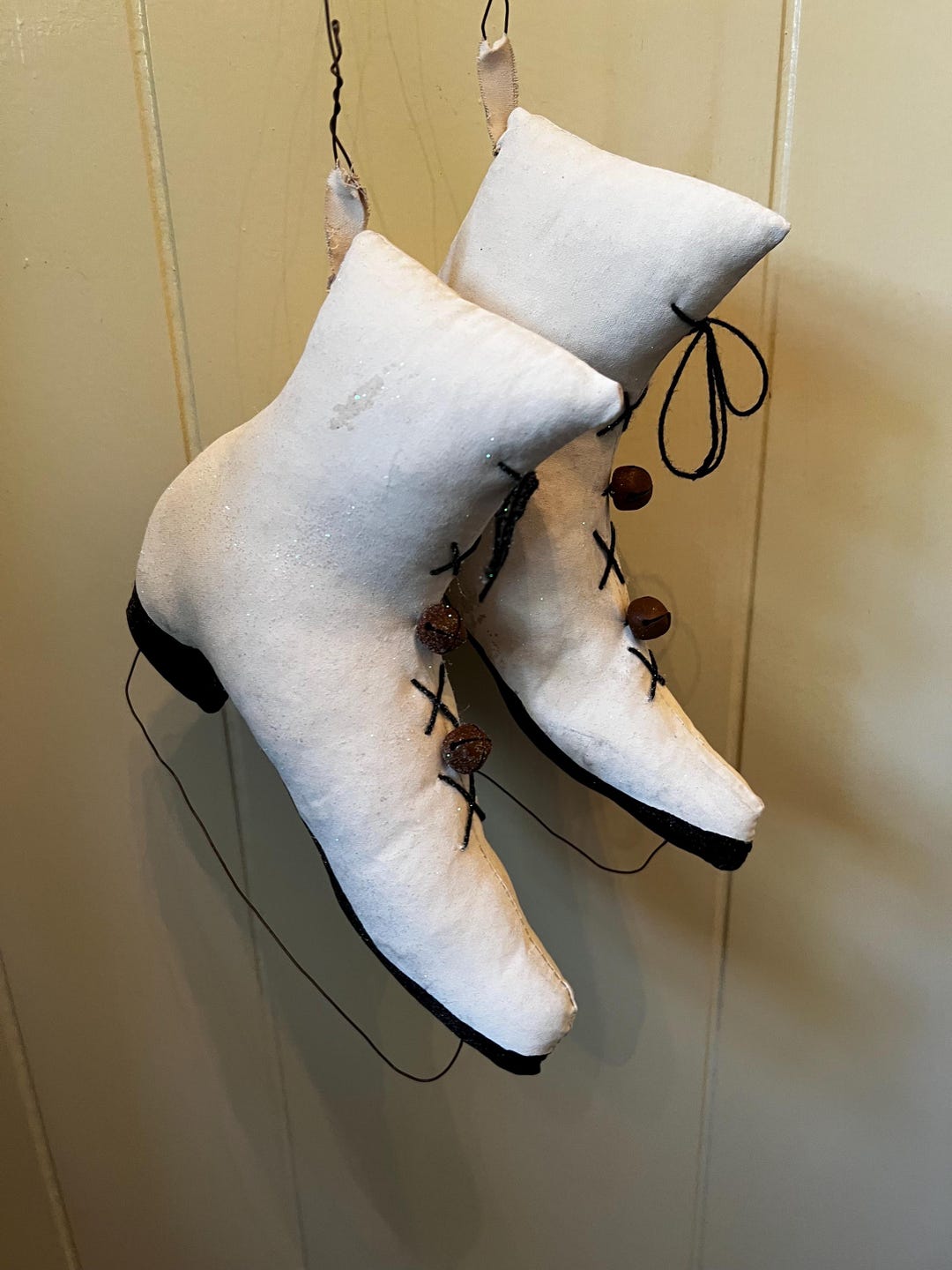 Ice Skates, Primitive Ice Skates, Handmade Seasonal Decor, Winter Decor ...