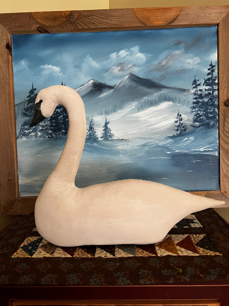Primitive Swan Handmade Dolls Folk Art Handmade Swans - Etsy