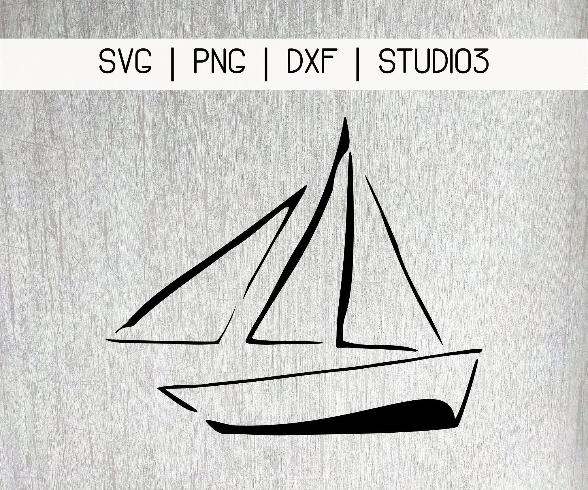 Segelboot Plotterdatei PNG SVG DXF studio3 - Etsy Schweiz