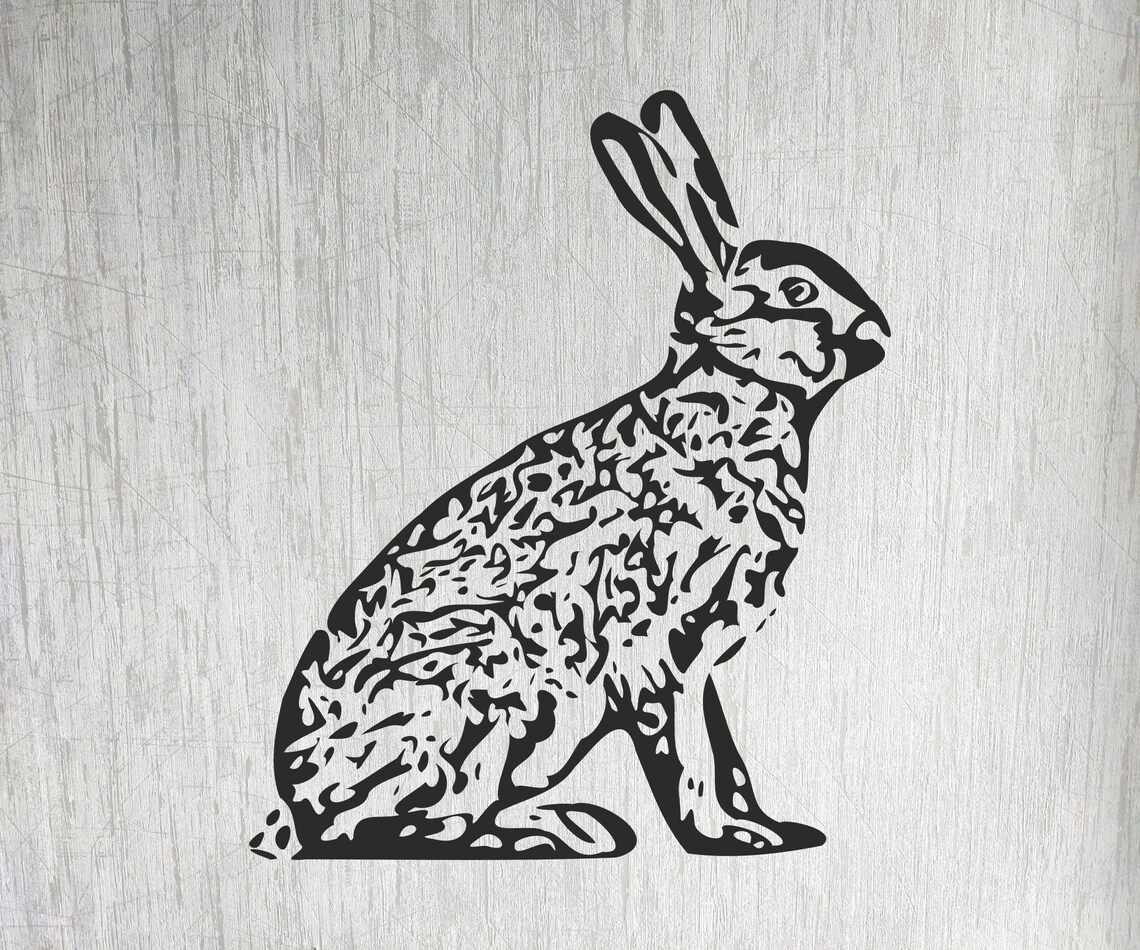 Hare Plotting File PNG, SVG, DXF, Studio3 - Etsy